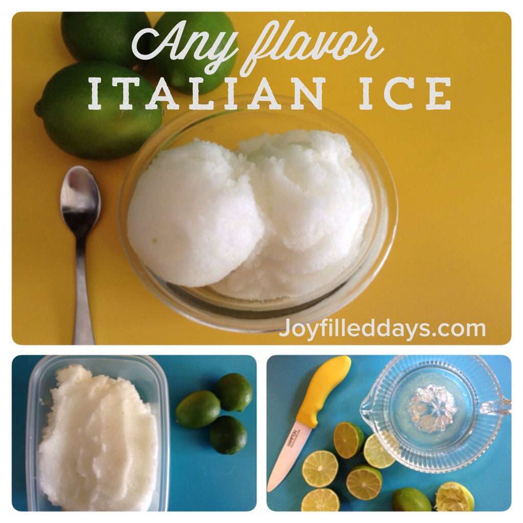 DIY Italian Ice {Lime, Lemon, Orange} - Joy-Filled Days